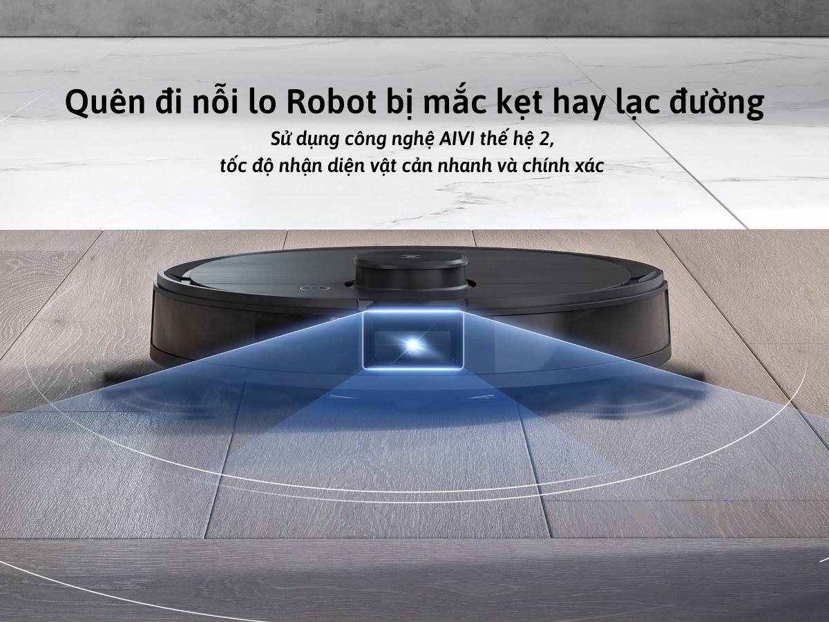 Robot hút bụi lau nhà thông minh Ecovacs Deebot T8 AIVI