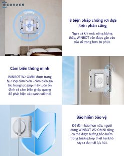 Robot lau kính thông minh Ecovacs Winbot W2 Omni - Quốc Tế