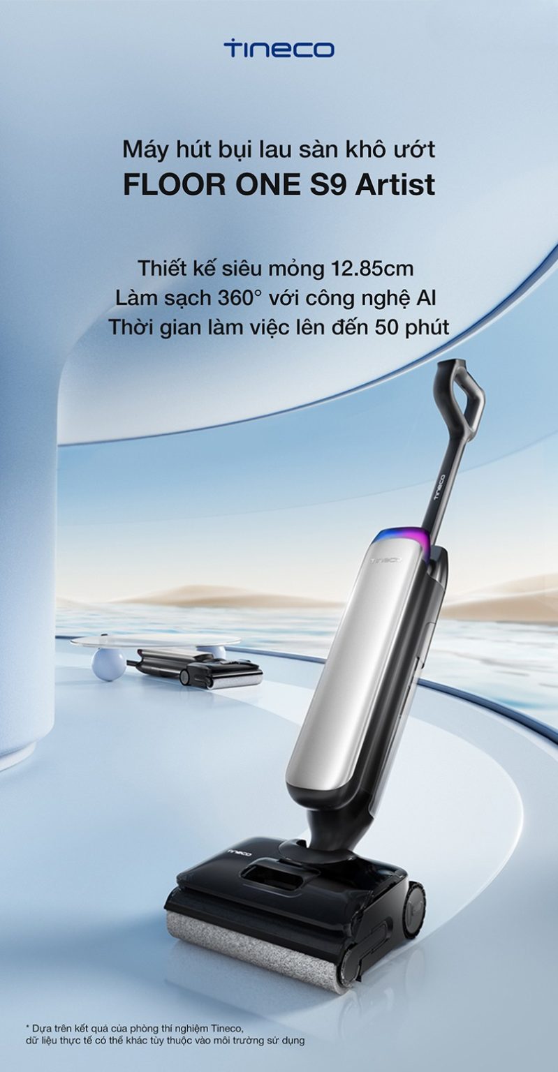 Máy hút bụi lau sàn Tineco Floor One S9 Artist - Bản Quốc Tế